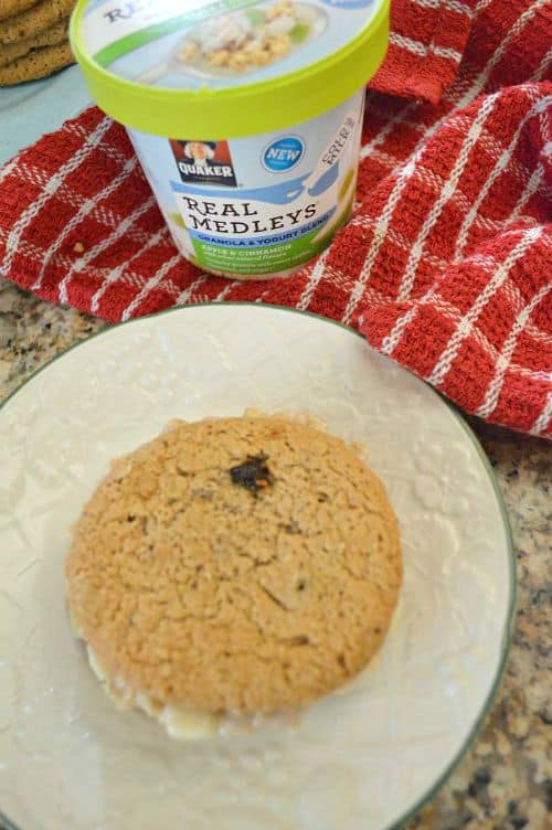 Yummy Ice Cream Sandwich Alternative Using Quaker Real Medleys Granola ...