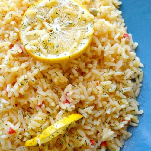 Red Pepper & Lemon Rice - Stylish Cravings Recipes
