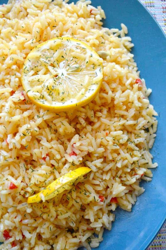Red Pepper & Lemon Rice - Stylish Cravings Recipes