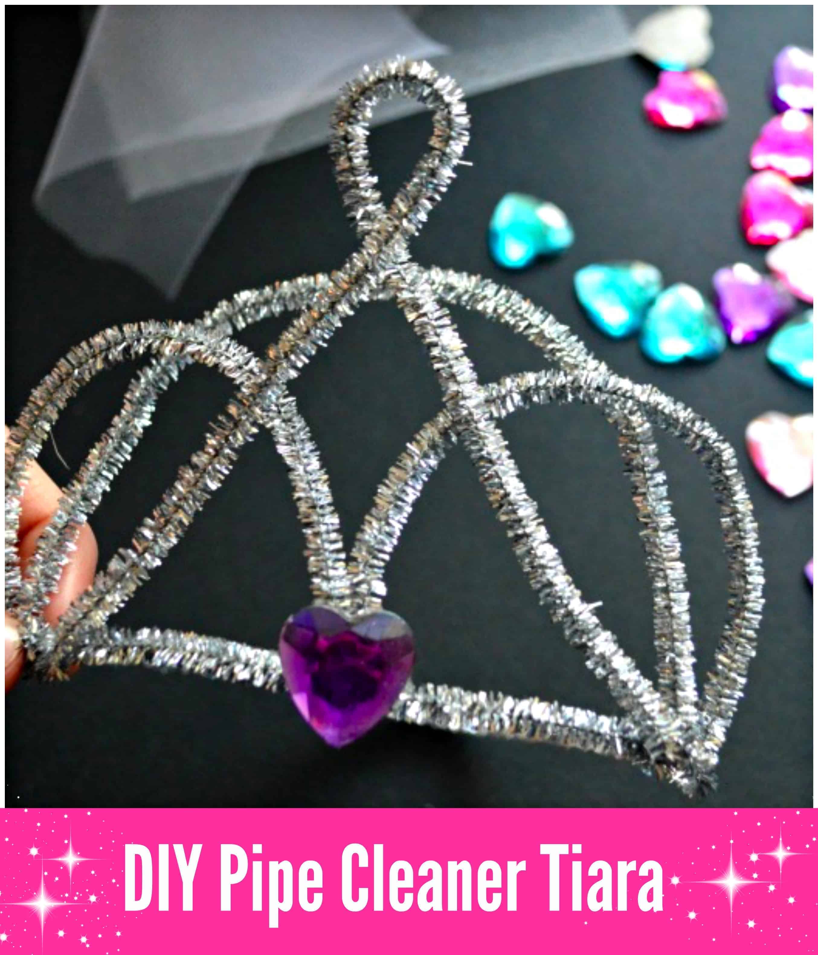 DIY Pipe Cleaner Tiara - Easy To Make Craft For Kids