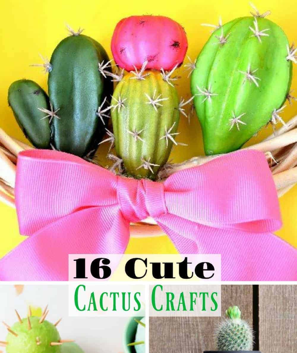 16 Cute Cactus Crafts - Stylish Cravings 16 Cute Cactus Crafts