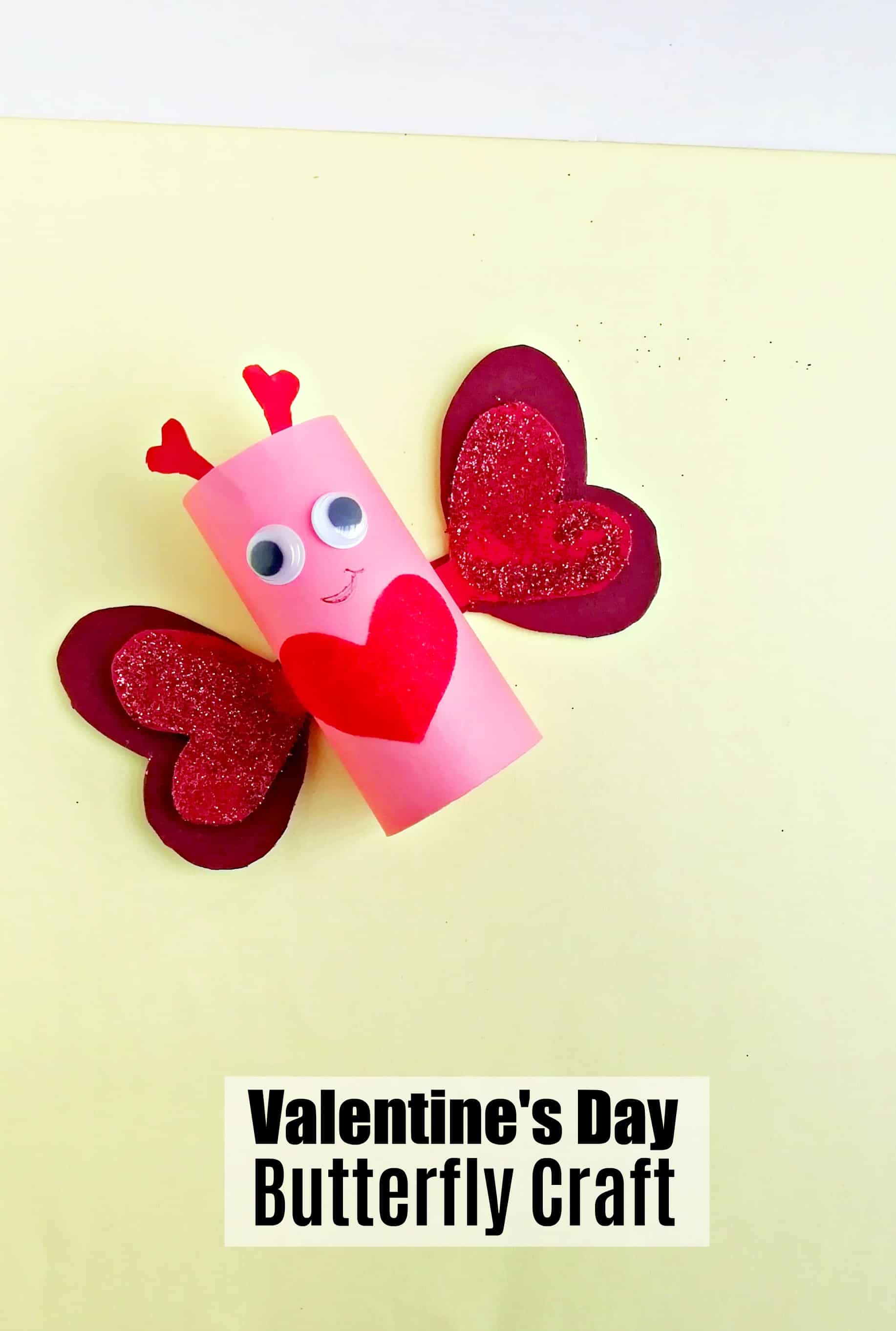 Valentine's Day Butterfly Craft - Stylish Cravings Crafts
