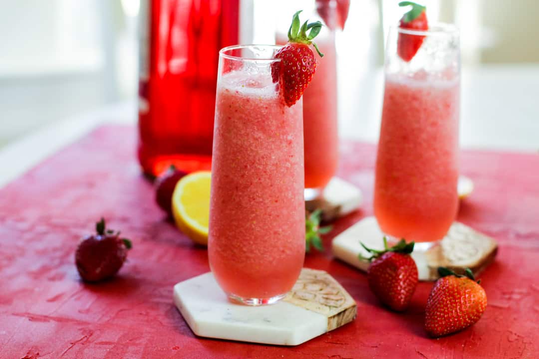 Frozen Rose Wine Slushie - Stylish Cravings Recipes