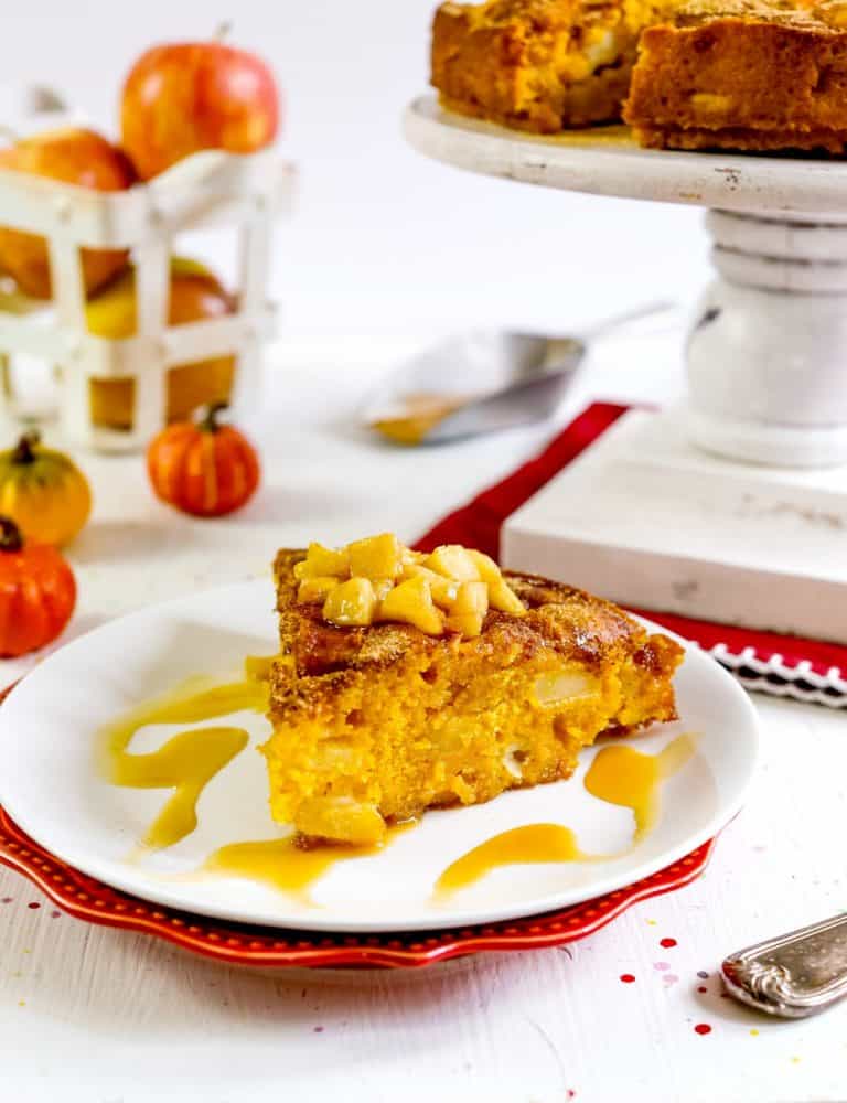Pumpkin Apple Cake - Easy Classic Fall Recipe Perfect For Entertaining