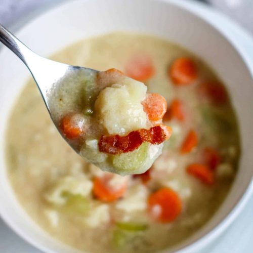 Low Carb Bacon Cauliflower Chowder - Healthy & Hearty Recipe