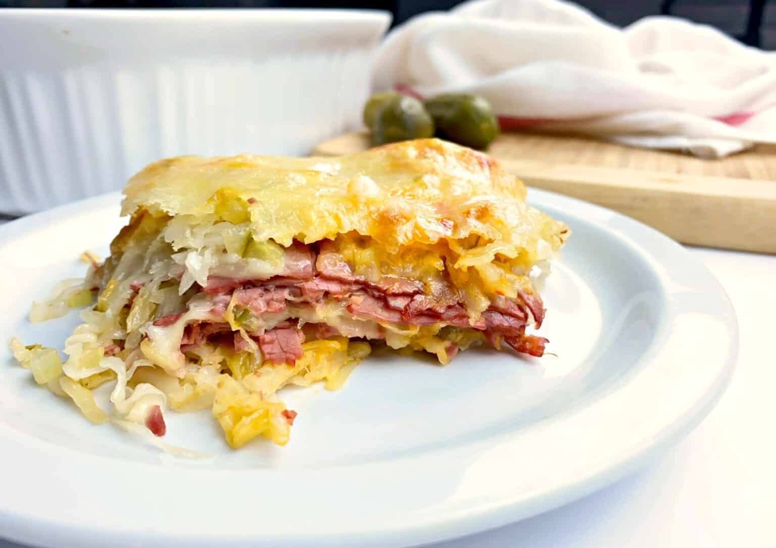 Easy Keto Reuben Casserole - Classic Reuben Taste