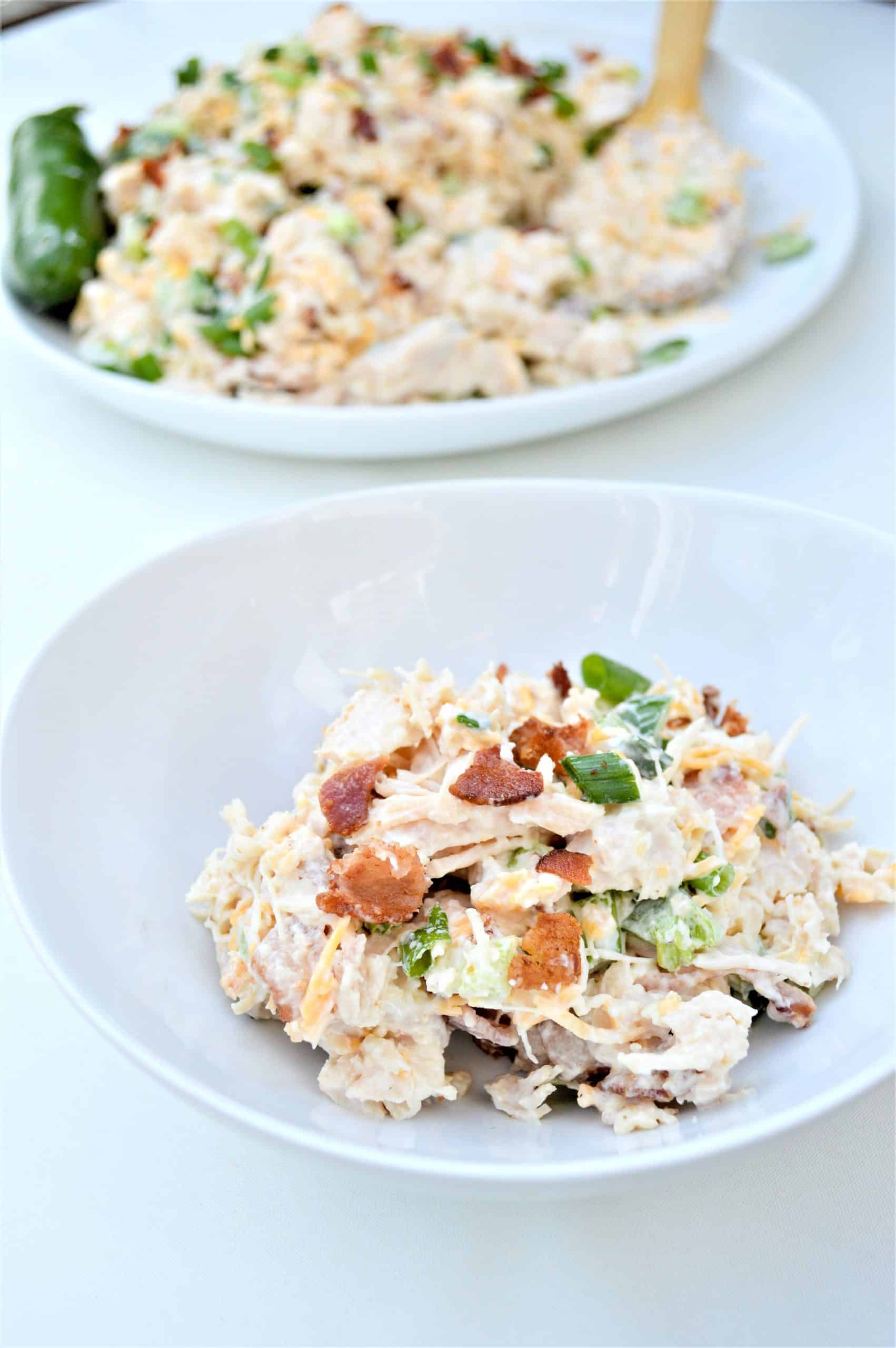 Jalapeno Popper Chicken Salad - Easy Low Carb Lunch