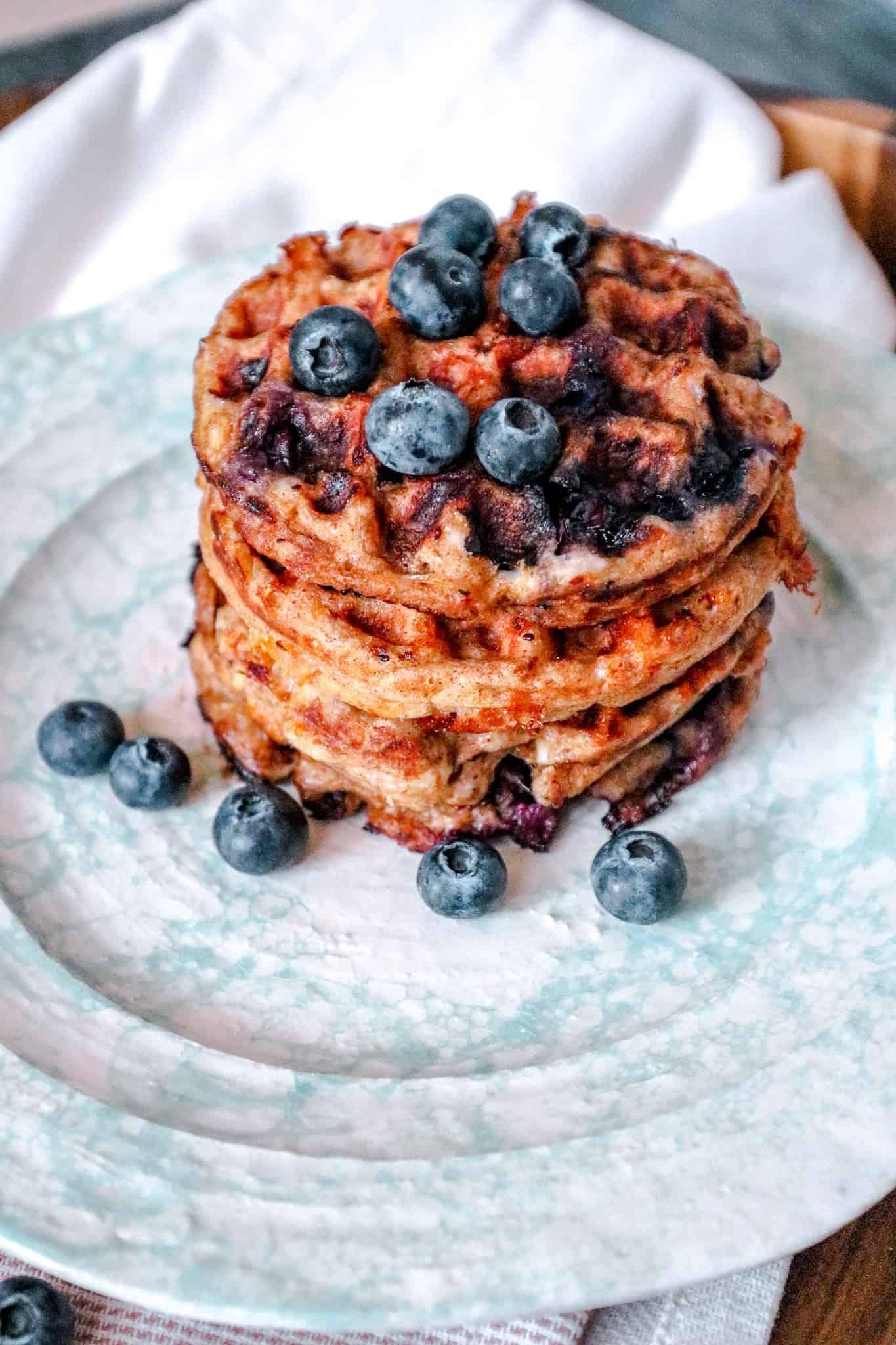 Keto Blueberry Chaffle Recipe - Easy Low Carb Breakfast Idea