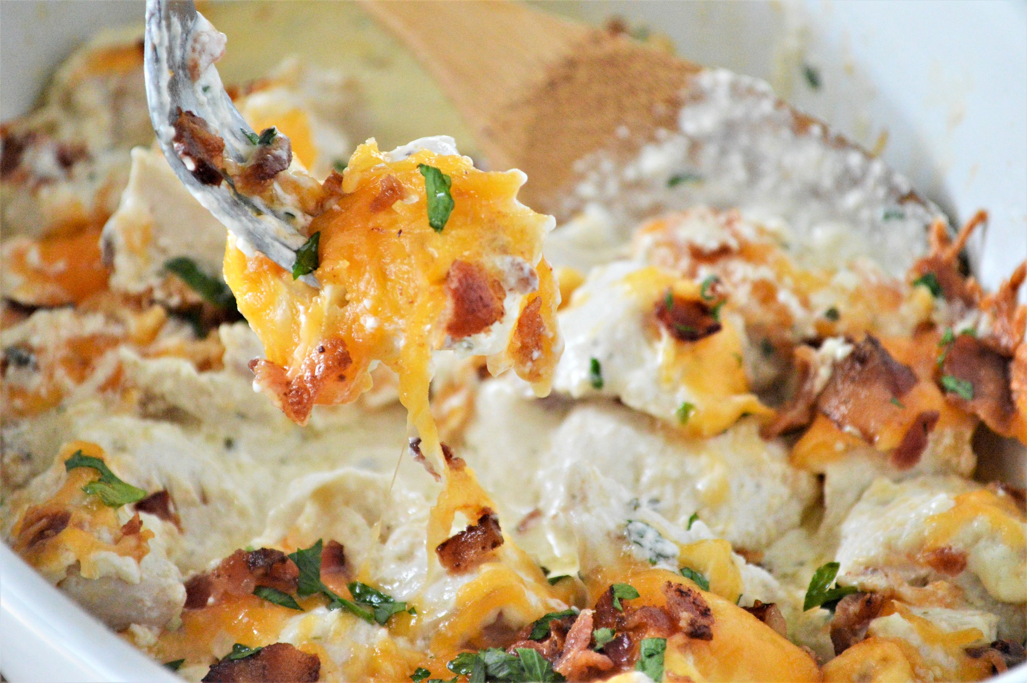 Keto Chicken Bacon Ranch Casserole - Hearty Keto Dinner