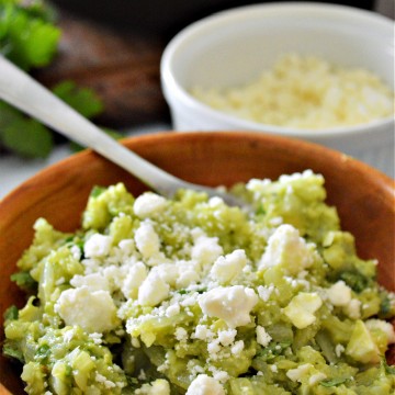 Cilantro Lime Cauliflower Rice With Avocado - Low Carb Side Dish