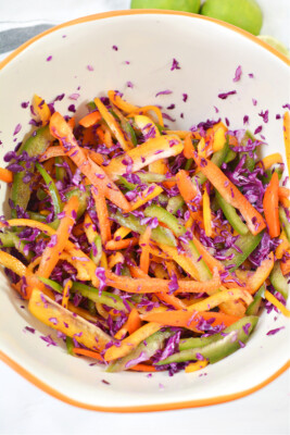 Bell Pepper Slaw With Cabbage - Healthy and Keto-Friendly Side Dish