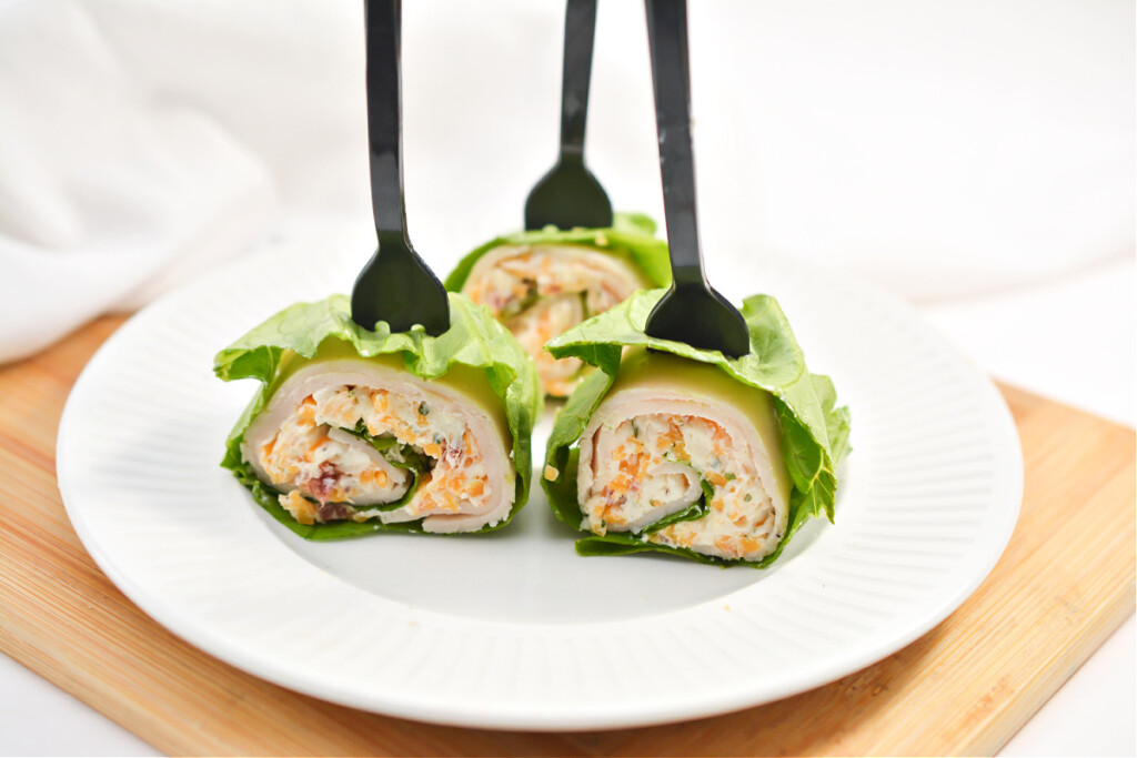 Keto Turkey Ranch Pinwheels - Low-Carb Snack or Lunch