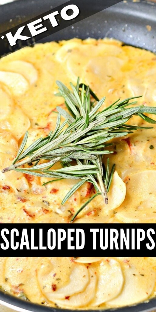 Keto Scalloped Turnips - Healthy Side Dish That Tastes Like Potatoes