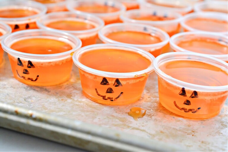 Jack O Lantern Jello Shots (Sugar-Free) - Zero Net Carbs