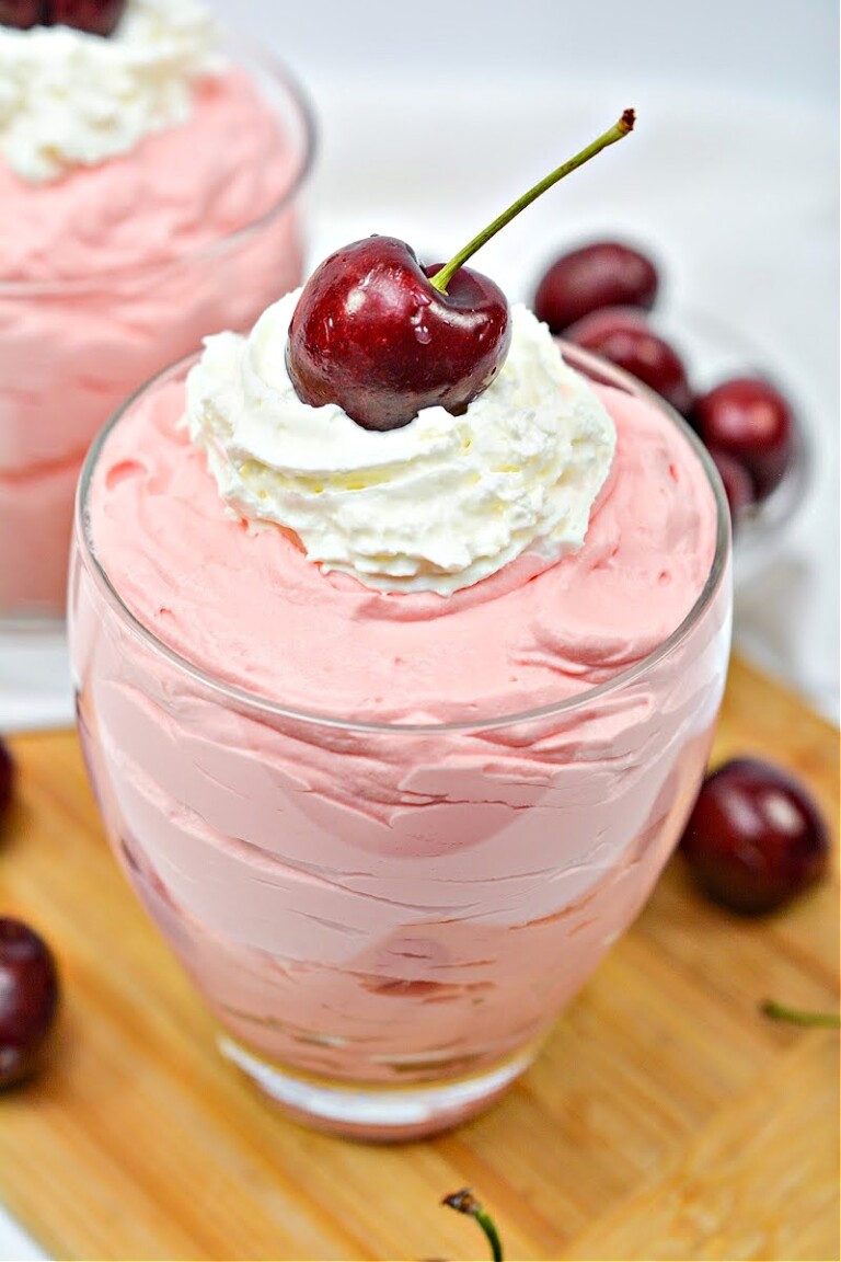 Keto Cherry Cheesecake Fluff - Easy No Bake Recipe
