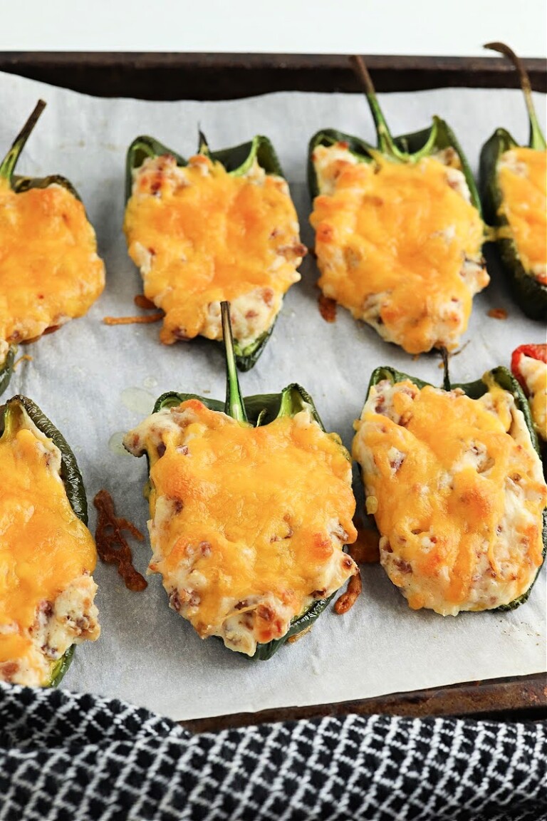 Low-Carb Poblano Poppers - Keto Friendly Snack or Appetizer
