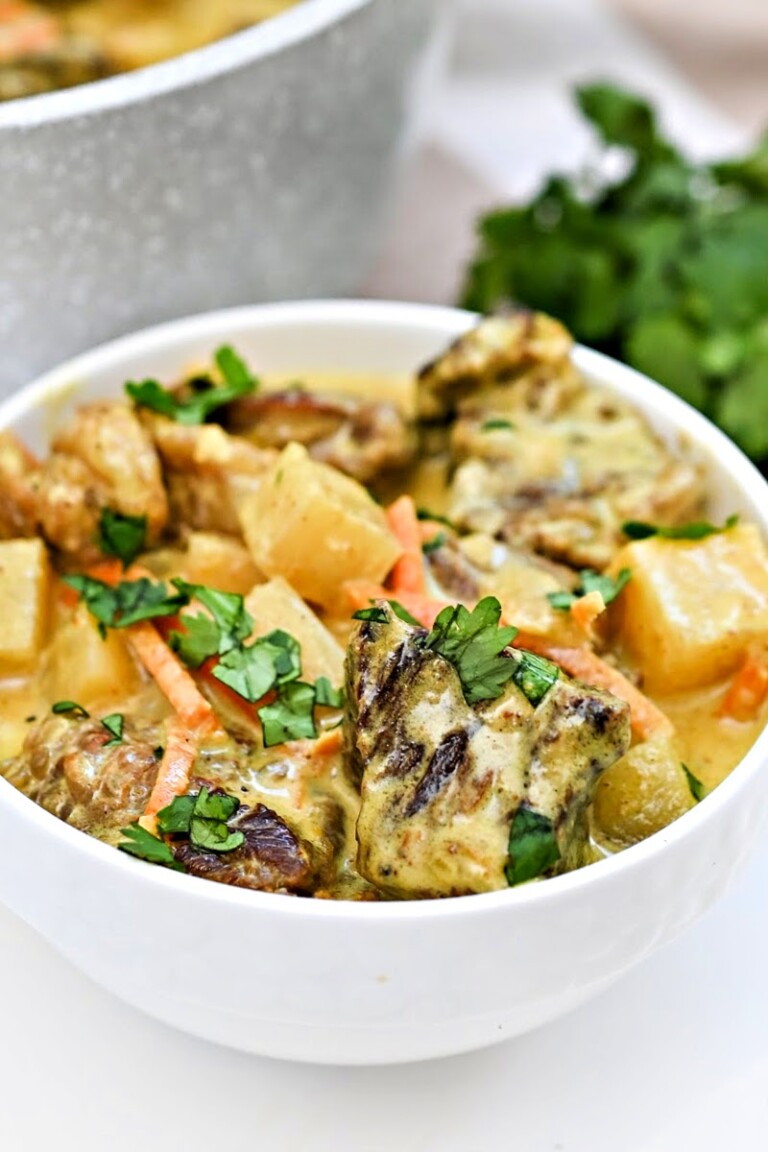 Low Carb Coconut Curry Beef Stew - Easy Filling Recipe