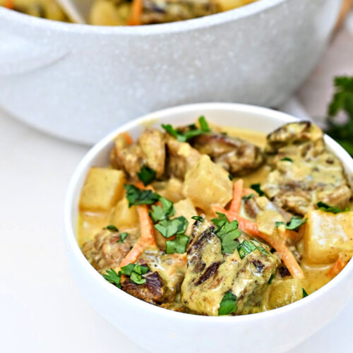 Low Carb Coconut Curry Beef Stew - Easy Filling Recipe