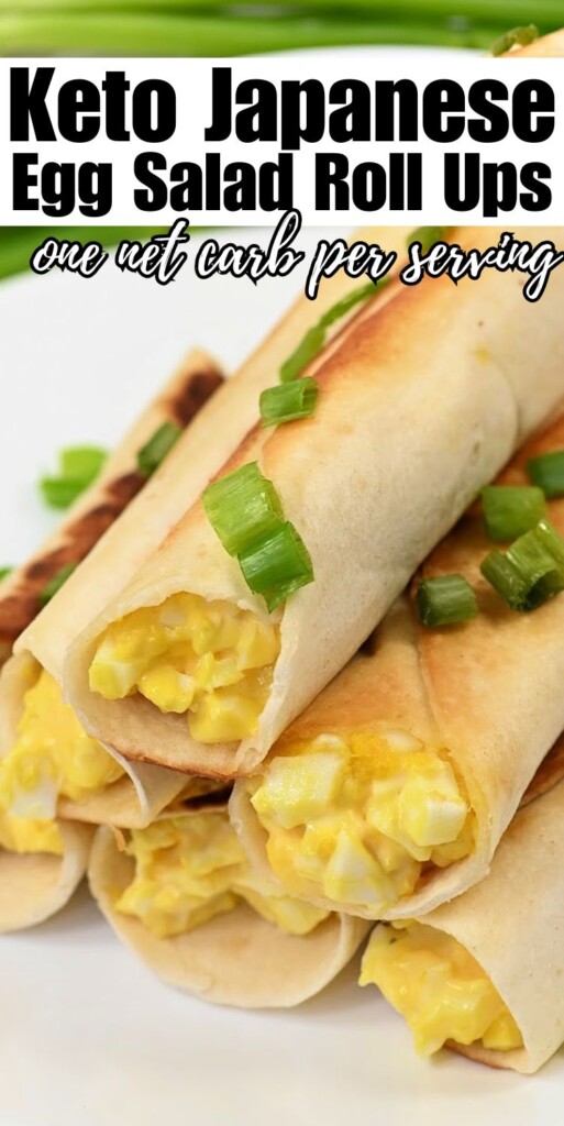 Keto Japanese Egg Salad Roll-Ups - 1 Net Carb Per Serving