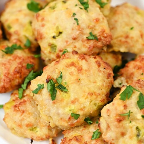 Keto Dill Pickle Chicken Fritters - 1 Net Carb Per Serving