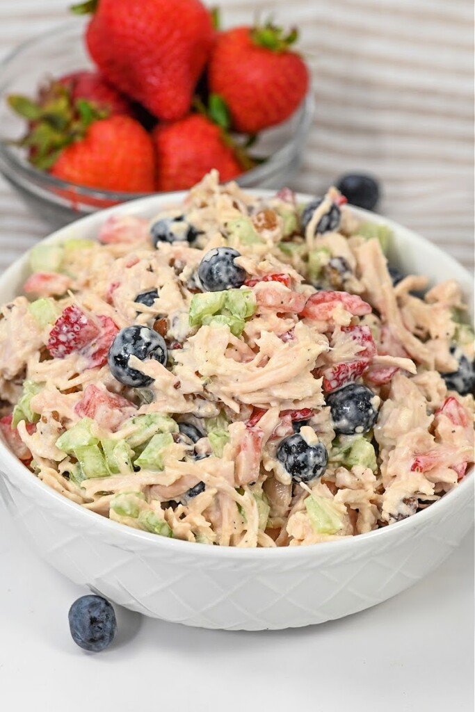 Keto Summer Berry Chicken Salad - Easy To Make Recipe