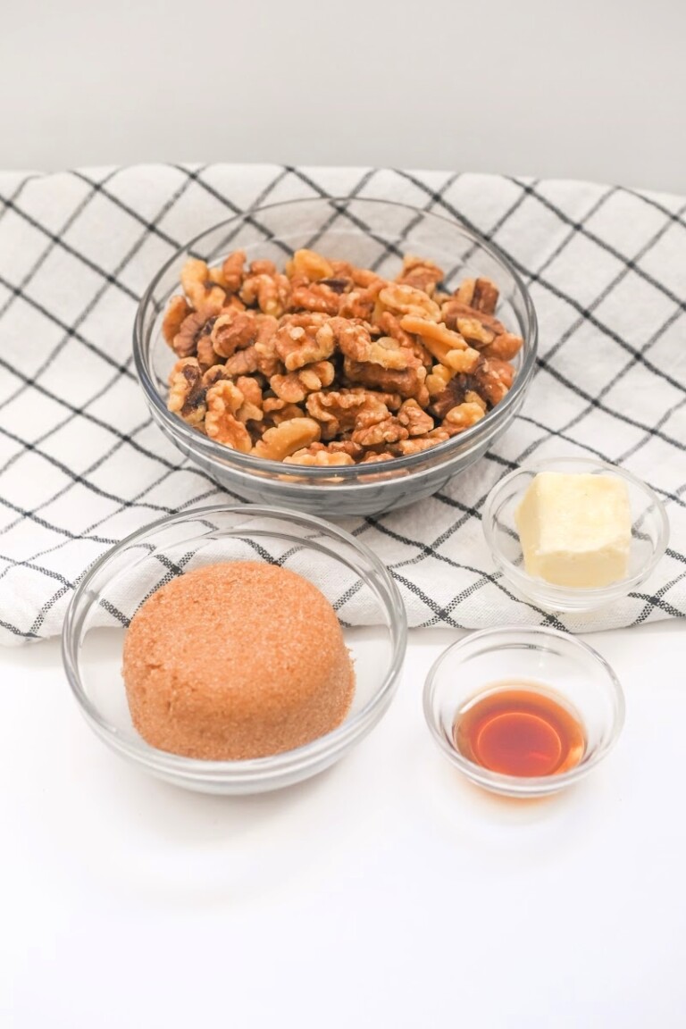 Keto Brown Sugar Candied Walnuts - 3 Net Carbs Per Serving