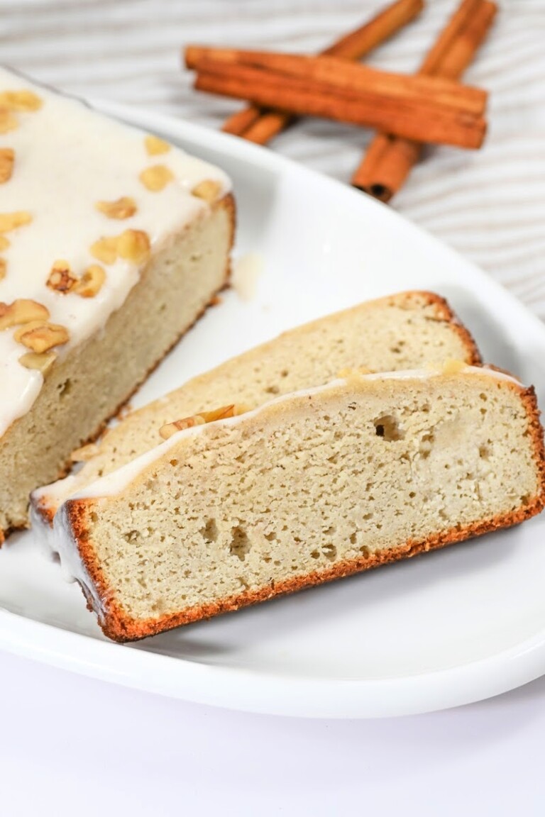 Keto Eggnog Bread With Icing - Easy To Make Recipe