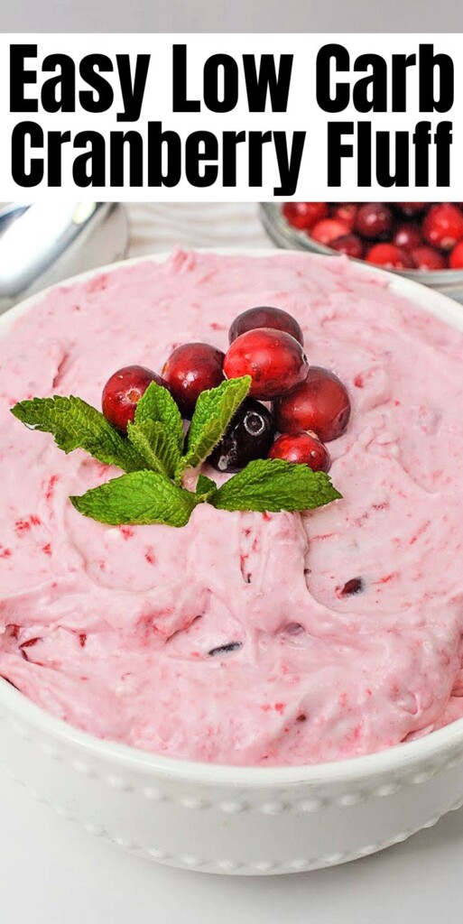Low-Carb Cranberry Fluff - Easy To Make Recipe