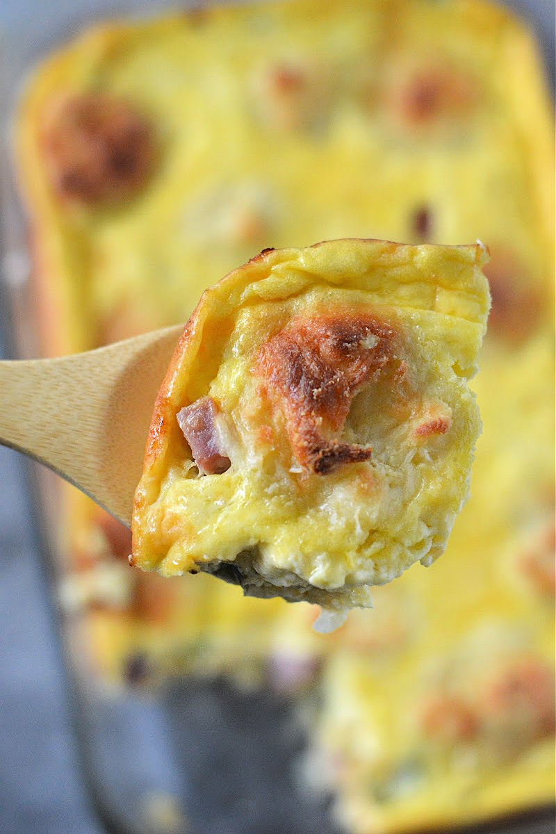 Low Carb Ham and Cheese Bubble Up Bake - Easy To Make