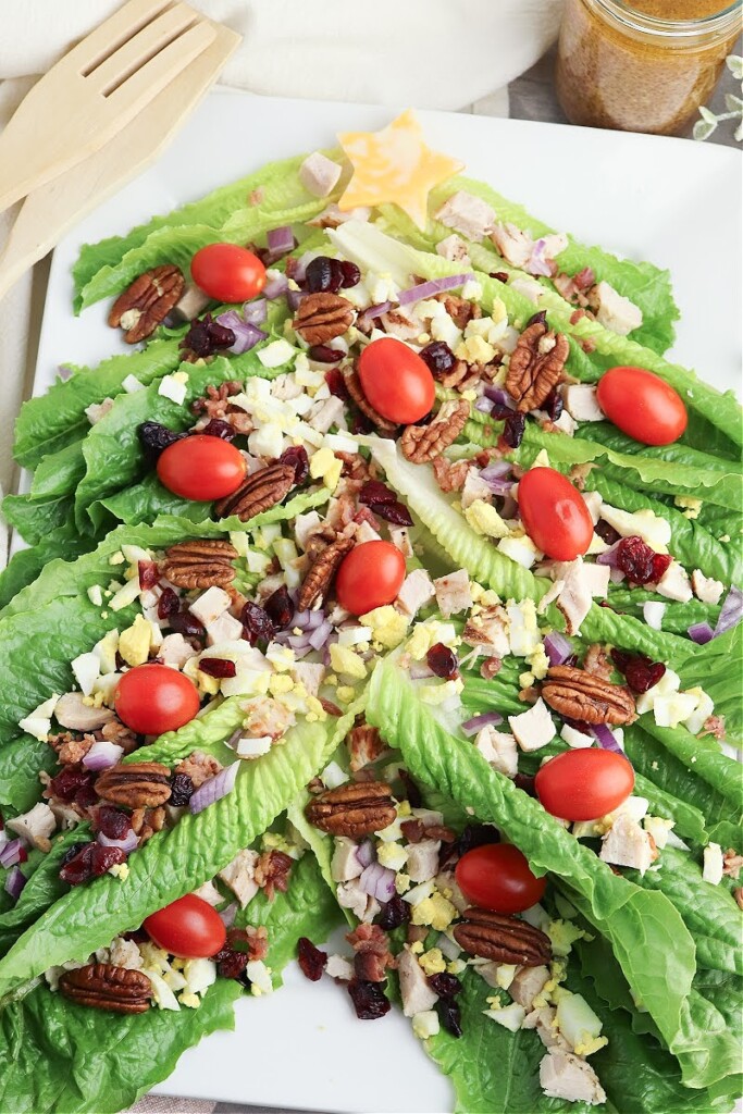 Low Carb Christmas Tree Salad - Festive Keto Friendly Recipe