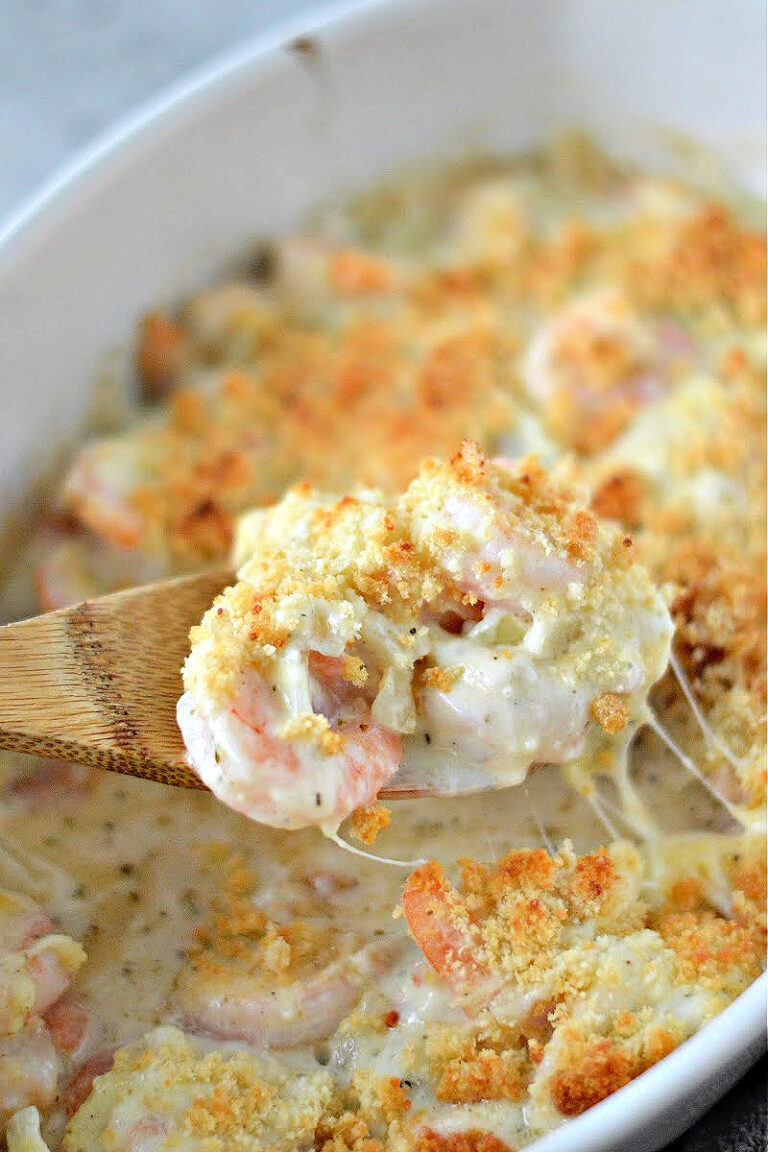 Keto Garlic Shrimp Au Gratin - Easy To Make
