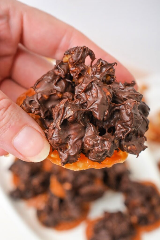 Keto Chocolate Caramel Nut Clusters - Easy To Make Recipe