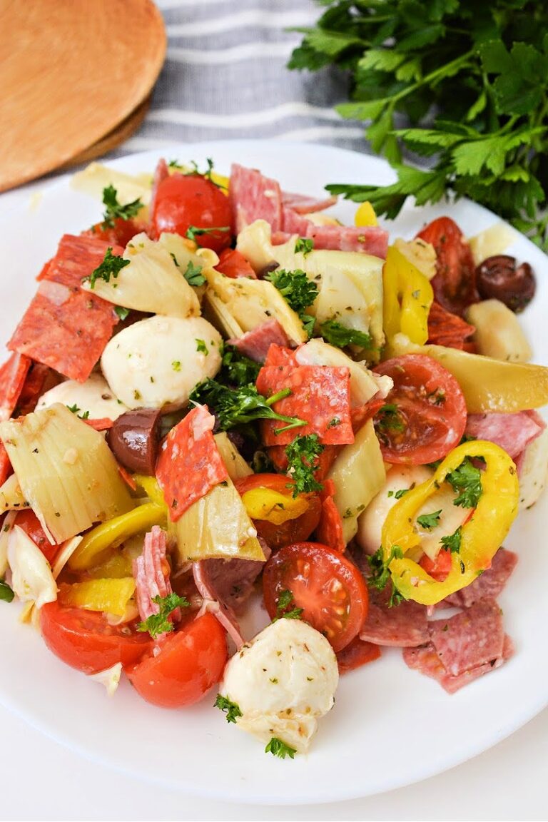 Keto No Pasta Pasta Salad - Easy Healthy Side Dish