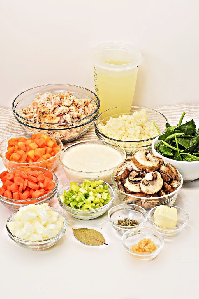 Low-Carb Autumn Chicken and Rice Soup - Easy Healthy Recipe