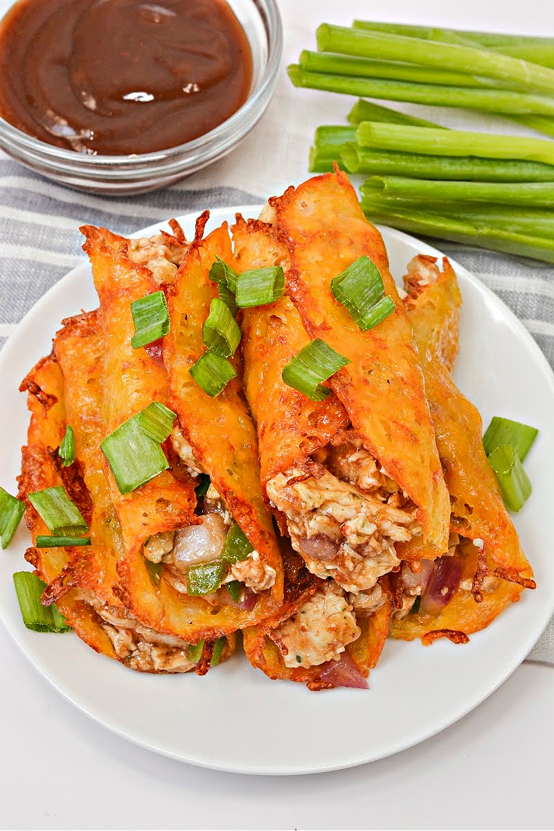 Keto BBQ Chicken Roll-Ups - 2 Net Carbs Per Serving